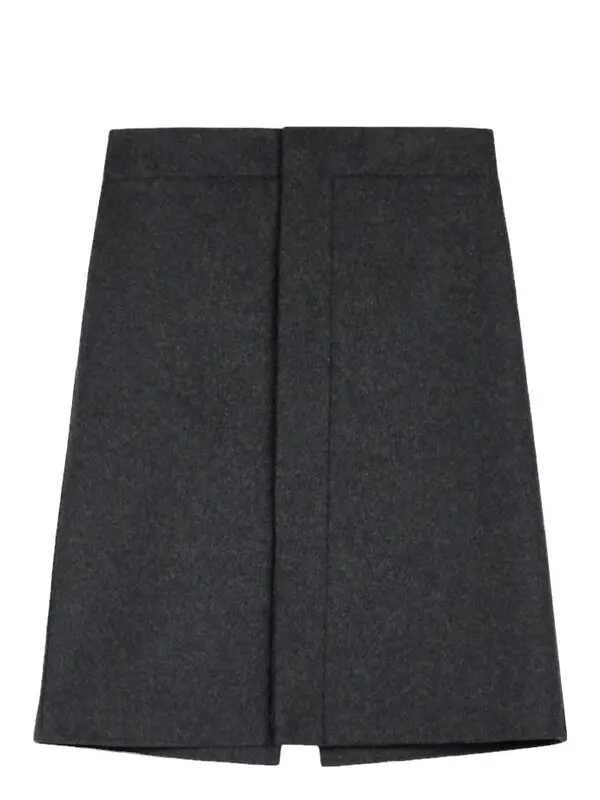 TOD'S Double-pocket Wool Skirt - Black