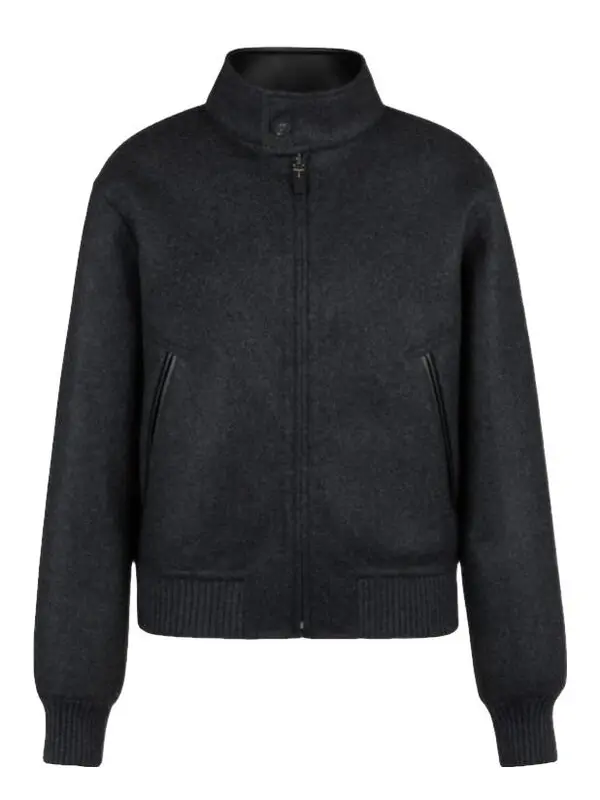 TOD'S Wool Bomber Jacket - Grey