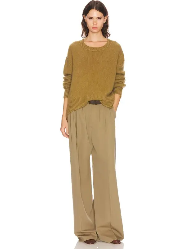 THE ROW Parth Cashmere Sweater - Leaf