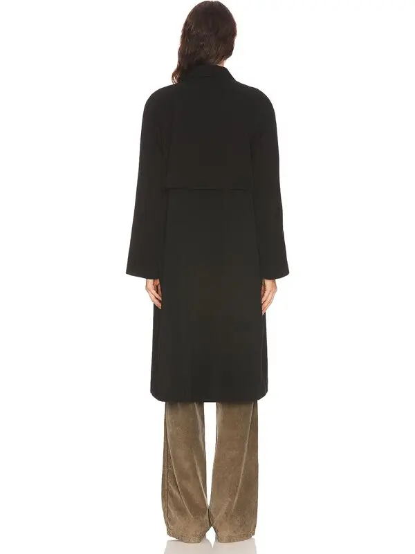 THE ROW Emma Coat A Luxurious Wool And Cashmere Trench - Black