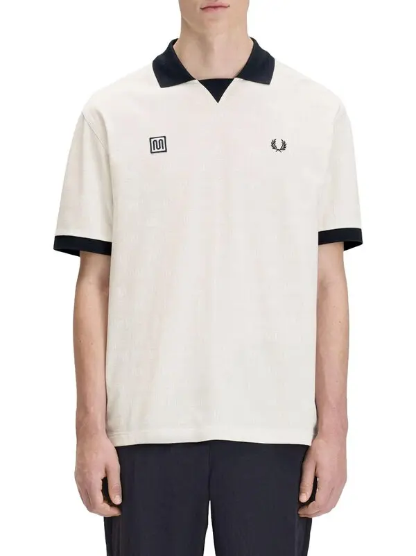 Fred Perry Classic Short-sleeve Cotton Polo Shirt With Embroidered Logo - Ivory