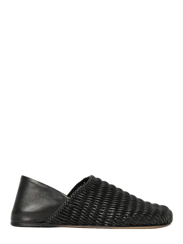 JW Anderson Woven Ballet Flats - Black