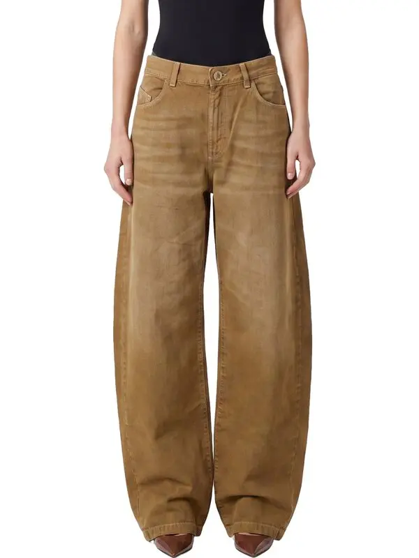 Attico Wide-leg Belted Pants - Green