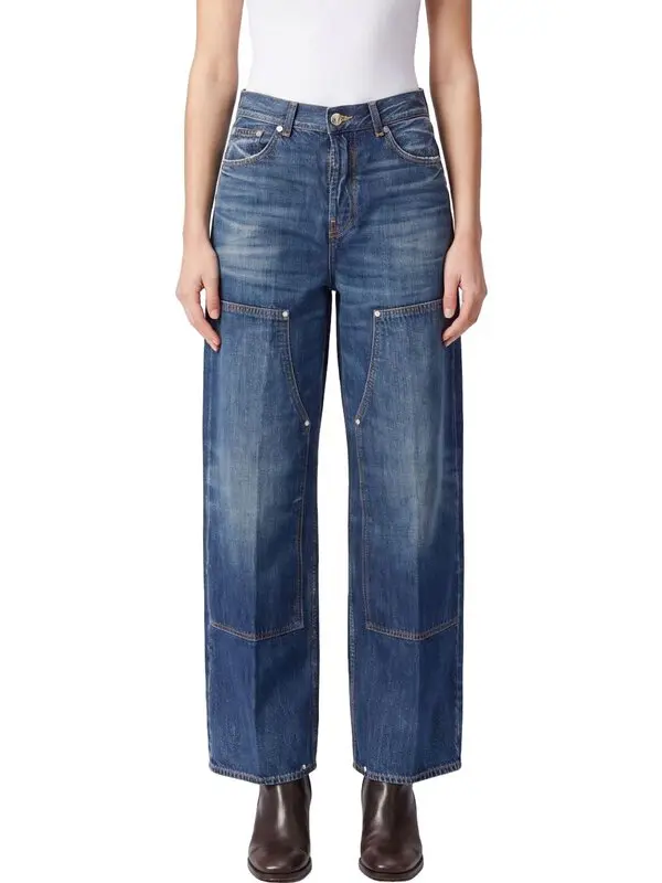 HAIKURE Legacy Norm High-rise Wide-leg Jeans In Cotton - Denim