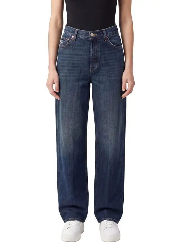 DONDUP Dakota High-waisted Wide-leg Jeans - Blue