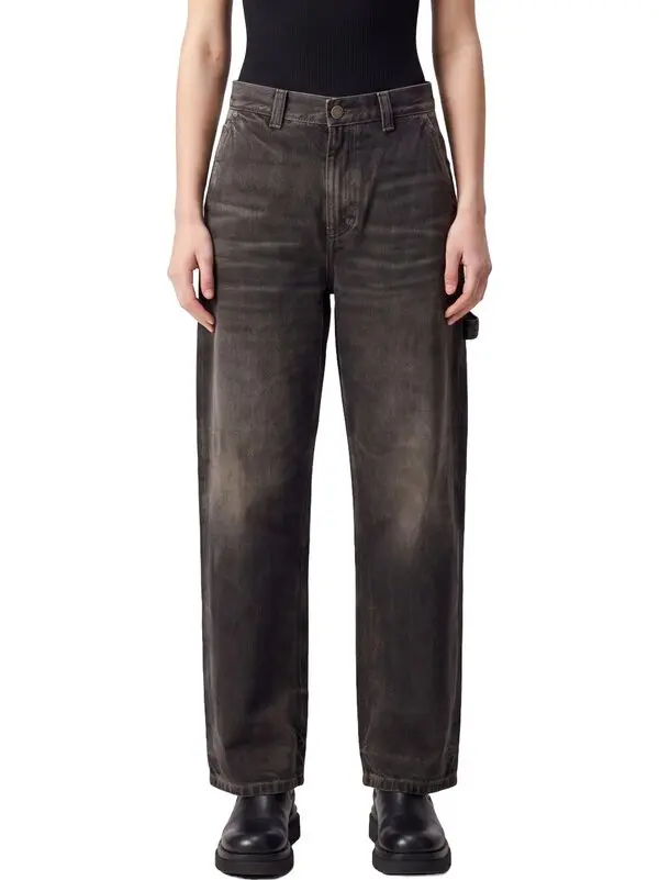 HAIKURE Sibilla Mid-rise Boyfriend Jeans In Cotton Denim - Black