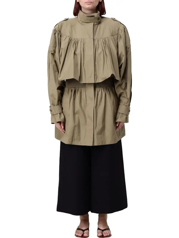 Chloé Cotton Poplin Military-style Short Jacket - Kaki
