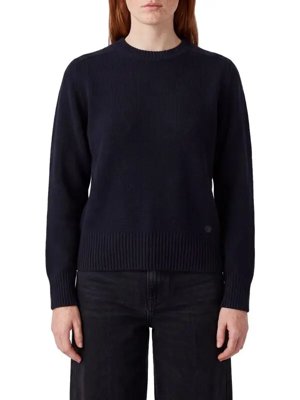 Loulou De Saison Crewneck Jumper In Pure Cashmere - Black