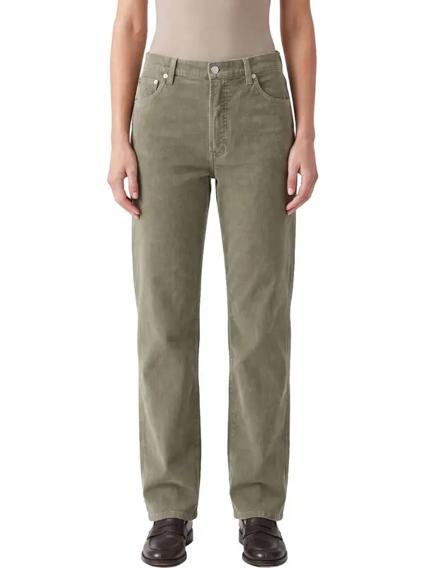 DONDUP Dakota Straight Fit Corduroy Jeans - Green