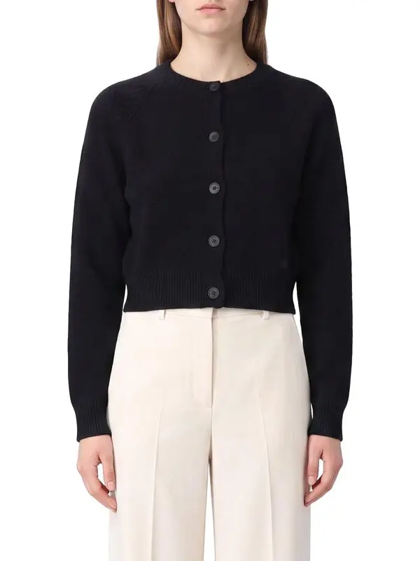 Loulou De Saison Heike Slim Fit Cashmere Cardigan - Black