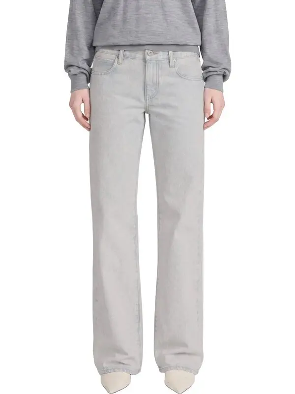 FRAME The Saturday High-waist Wide-leg Jeans - Sky