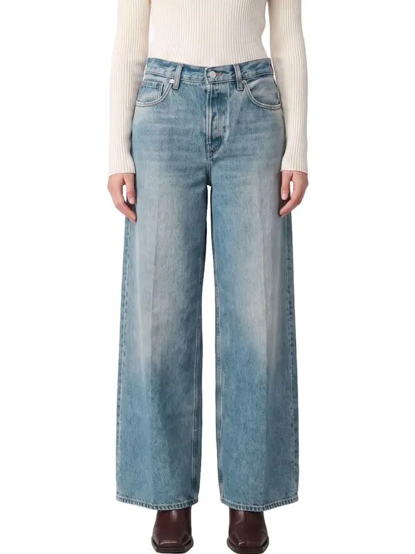 HAIKURE Bethany Mid-rise Wide-leg Jeans - Sky