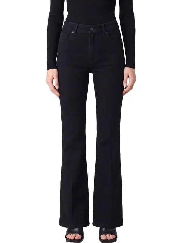 FRAME The Reboot High-waist Flared-fit Jeans - Black