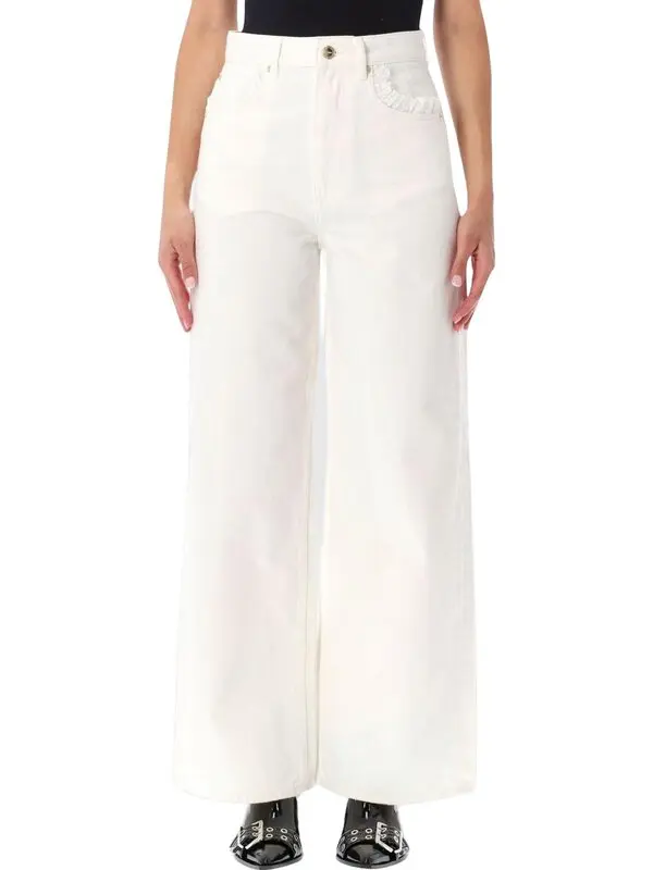 GANNI Jeans - White