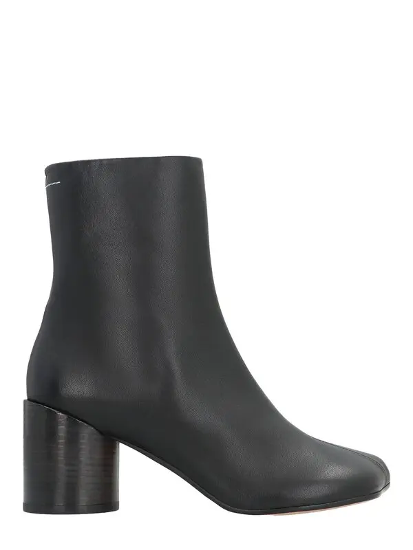 MAISON MARGIELA Anatomic Square-toe Leather Ankle Boots - Black