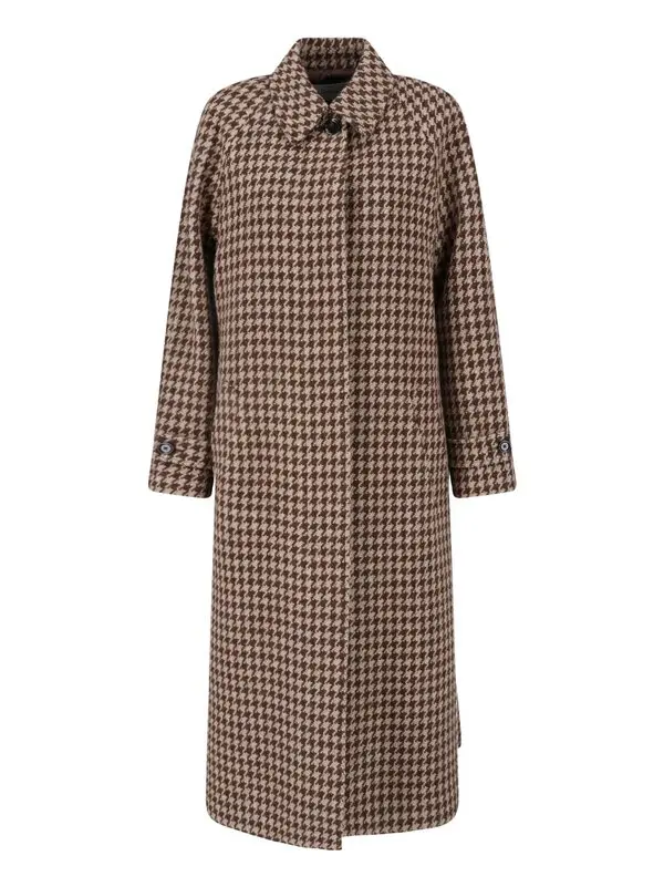 LARDINI Wool-blend Camouflage Jacket - Brown