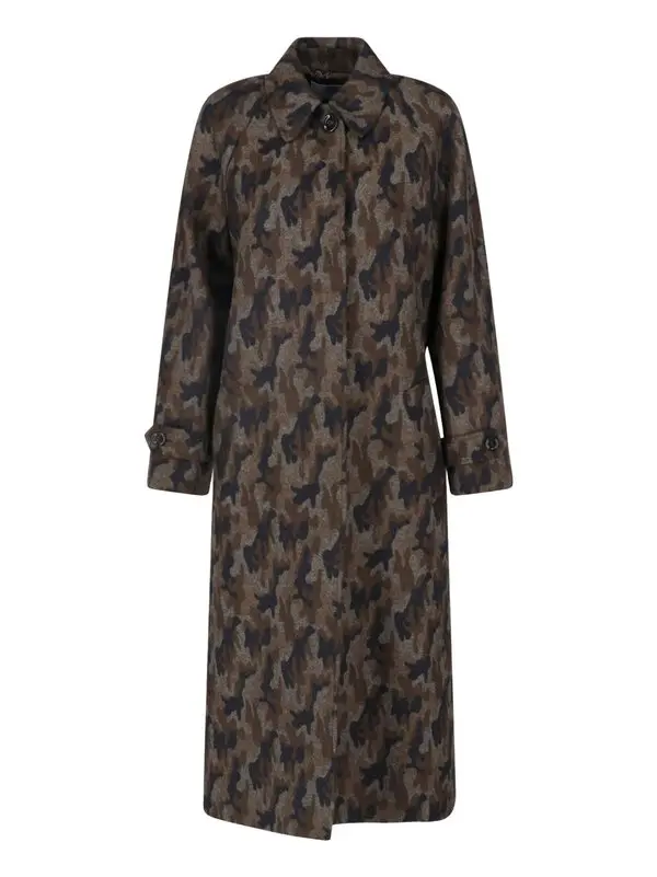 LARDINI Wool-blend Camouflage Jacket - Multicolor
