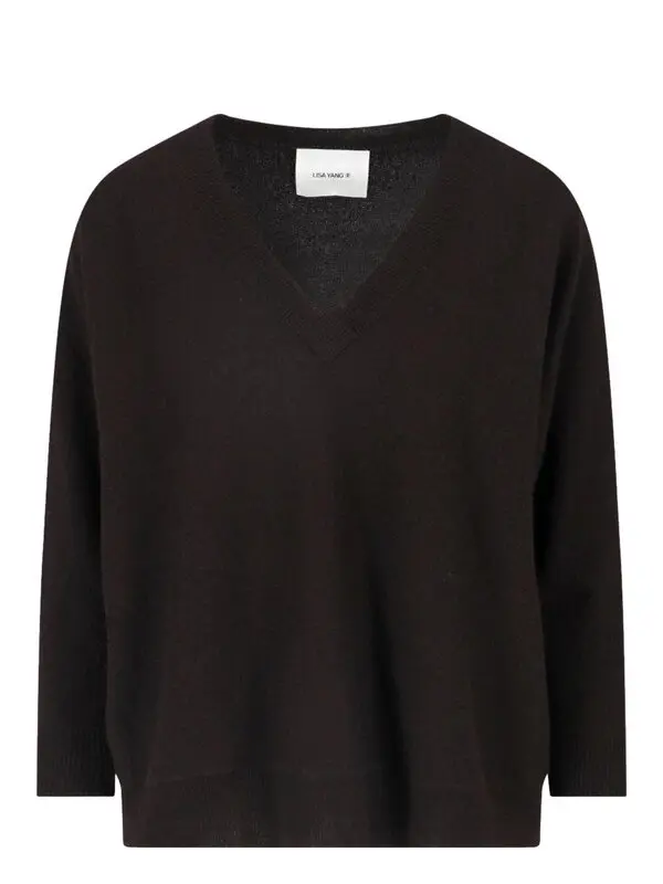 LISA YANG 100% Cashmere Sweatshirt Sweater - Brown
