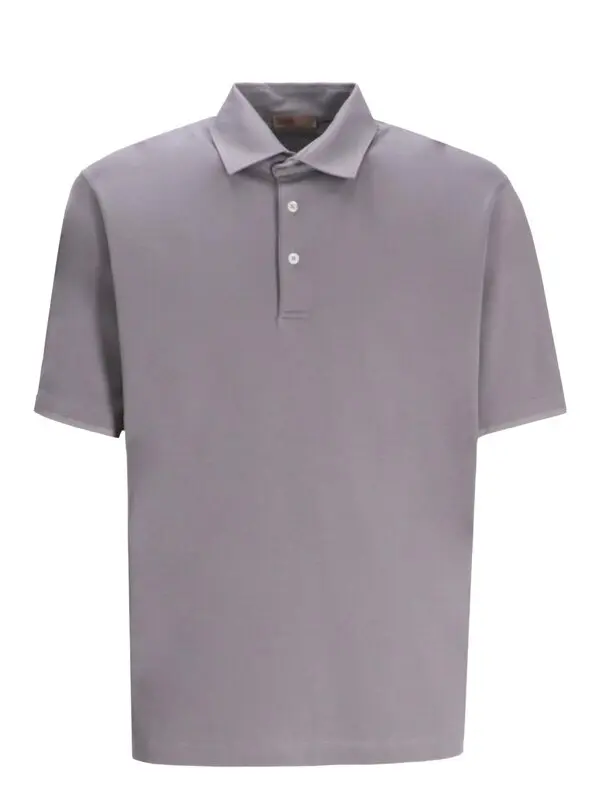 Herno Short-sleeve Cotton Polo Shirt - Nero