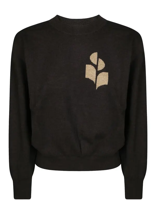 Isabel Marant Étoile Marisan Logo Knit Cardigan - Marrone