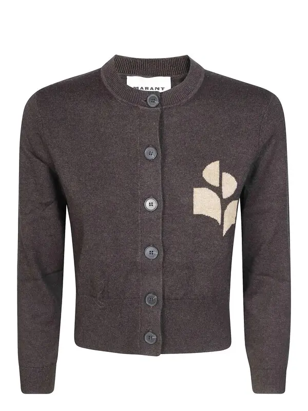 Isabel Marant Étoile Newtongs Wool-cotton Cardigan - Marrone