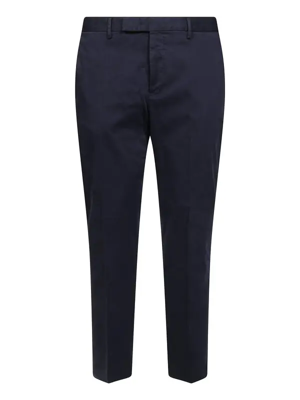 PTO1 Stretch Cotton-elastane Trousers - Blu