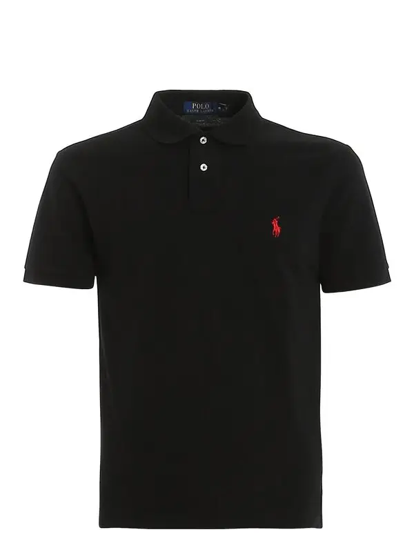 Polo Ralph Lauren Slim Short-sleeve Knit T-shirt - Poloblack