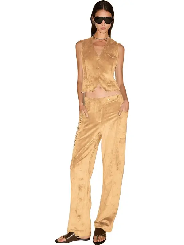 Alexis Delphos Suede Cargo Pant - Dune