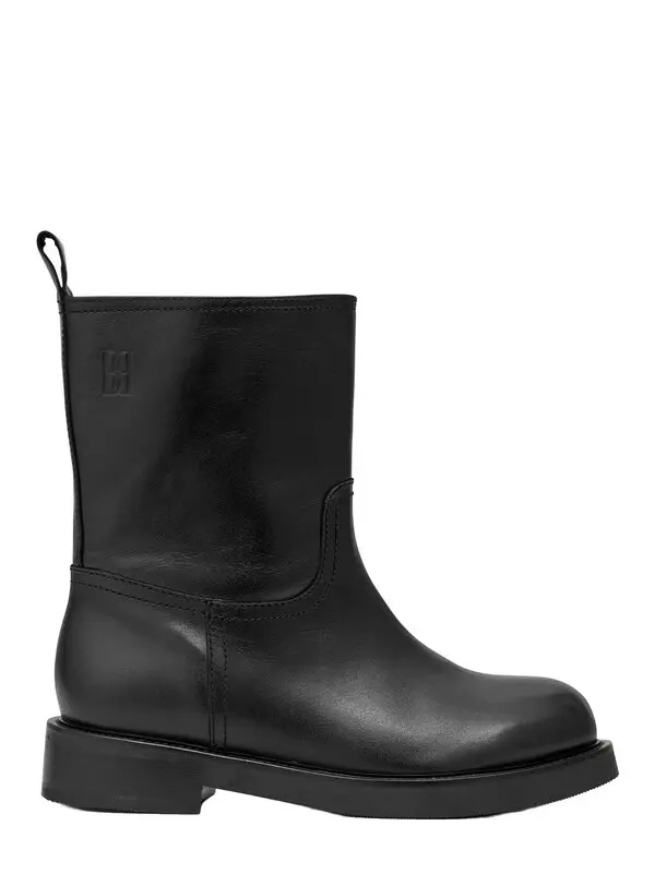 BY MALENE BIRGER Evelyn Leather Mid-ankle Boots - Black