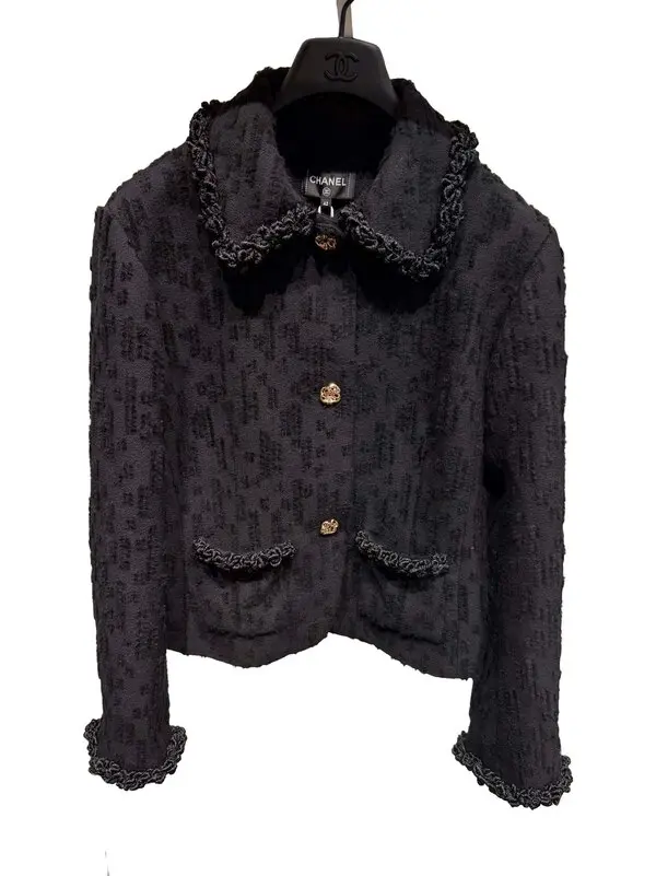 Chanel Fall Act 1 Wool Tweed Jacket - Black
