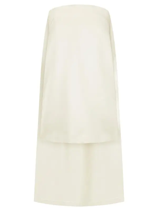 HARRIS TAPPER Exclusive Coppola Satin Faille Mini Dress - Ivory