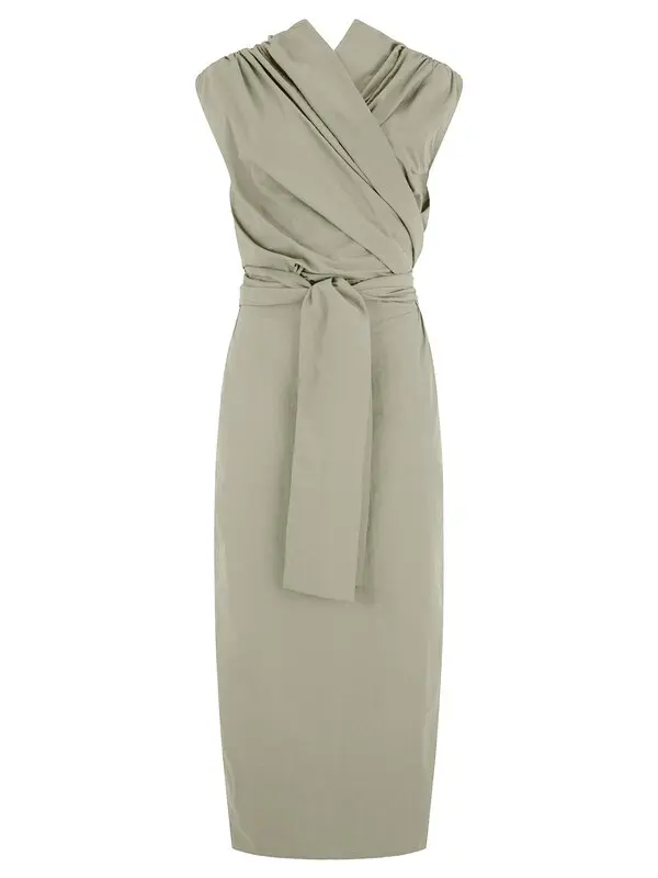 HARRIS TAPPER Chamberlain Nylon Maxi Dress - Grey