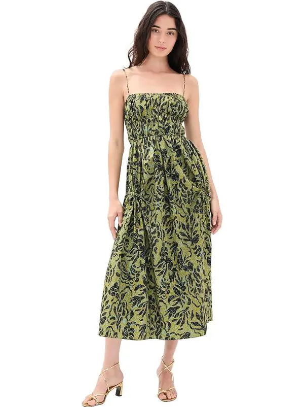 Ulla Johnson Vidri Cami Cotton Dress - Chartreuse