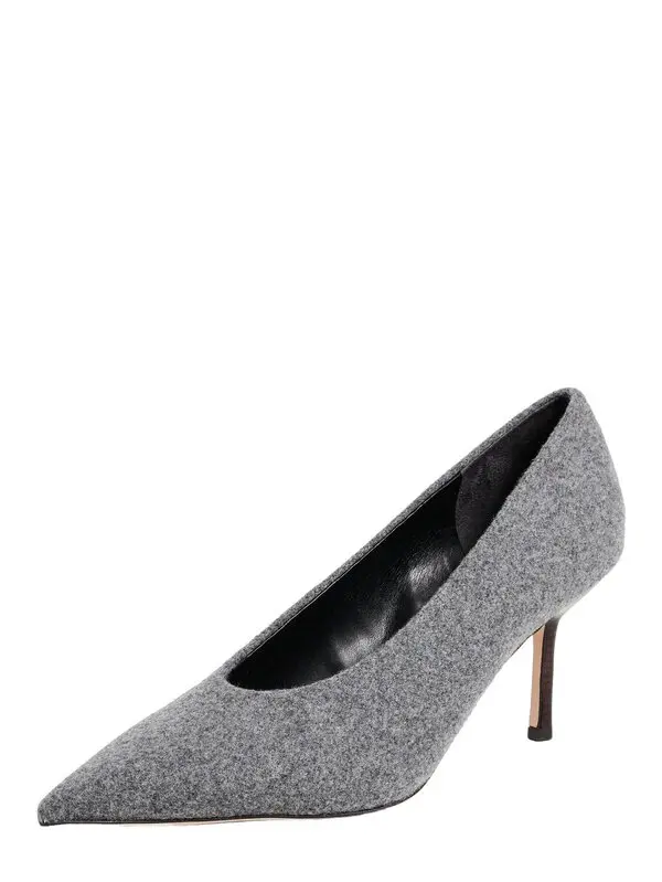 FAVORITE DAUGHTER The Zoe Felt Pumps - Grey