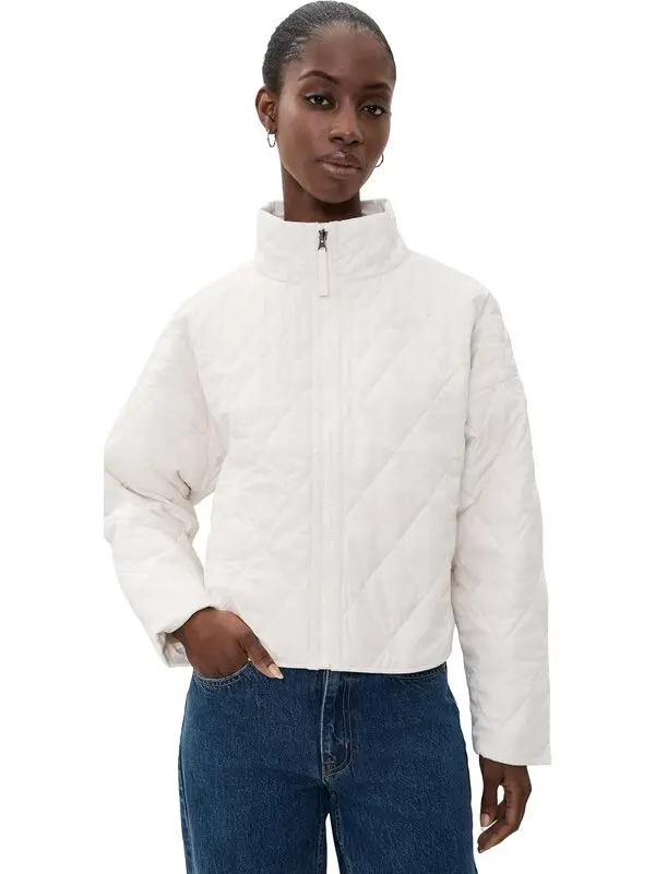 The North Face Diamond Peak Insulated Jacket - White Dune