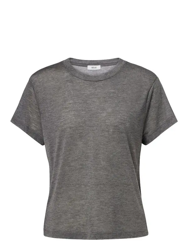 AGOLDE Adine Jersey T-shirt - Grey