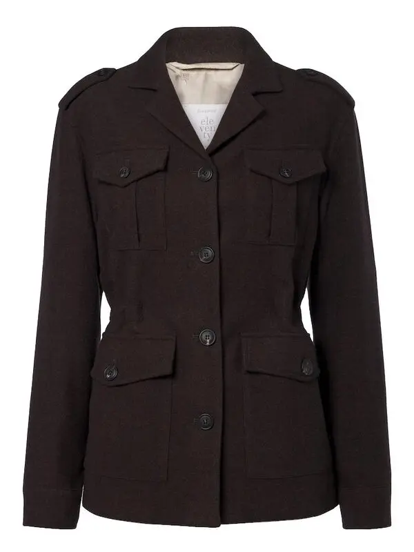 Eleventy Wool Jacket - Brown