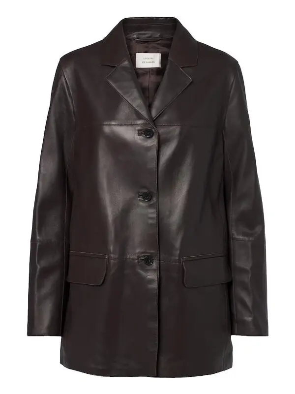 Loulou De Saison Nari Leather Jacket - Brown