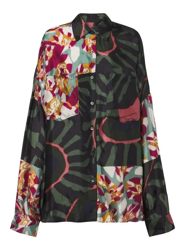 Dries Van Noten Printed Twill Shirt - Multicoloured