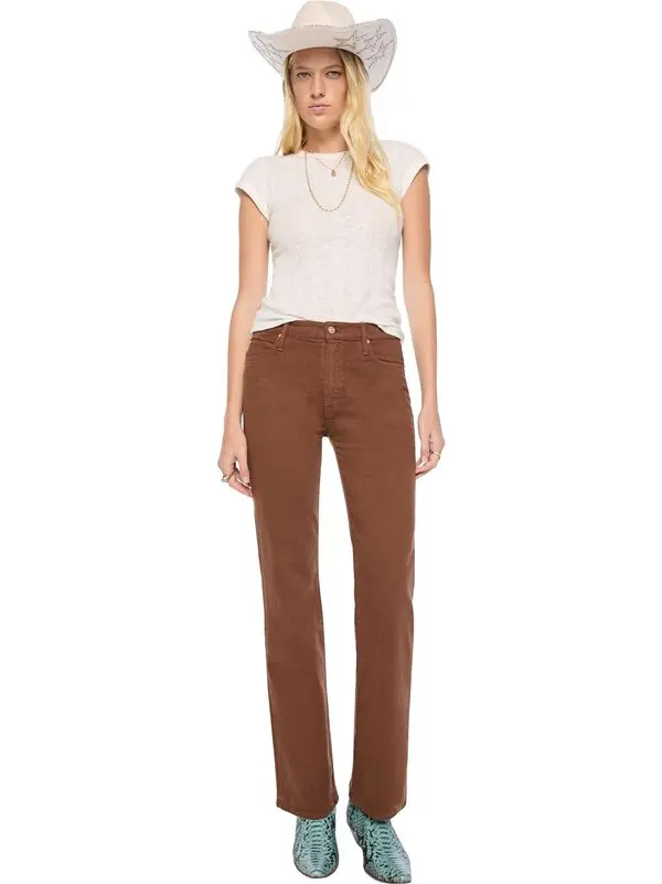 MOTHER The Kick It Bison Pants - Brown