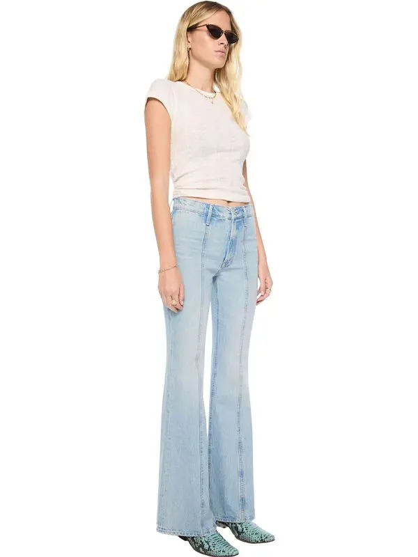 MOTHER The Seamed Doozy Heel Out Of This World Jeans - Light Blue