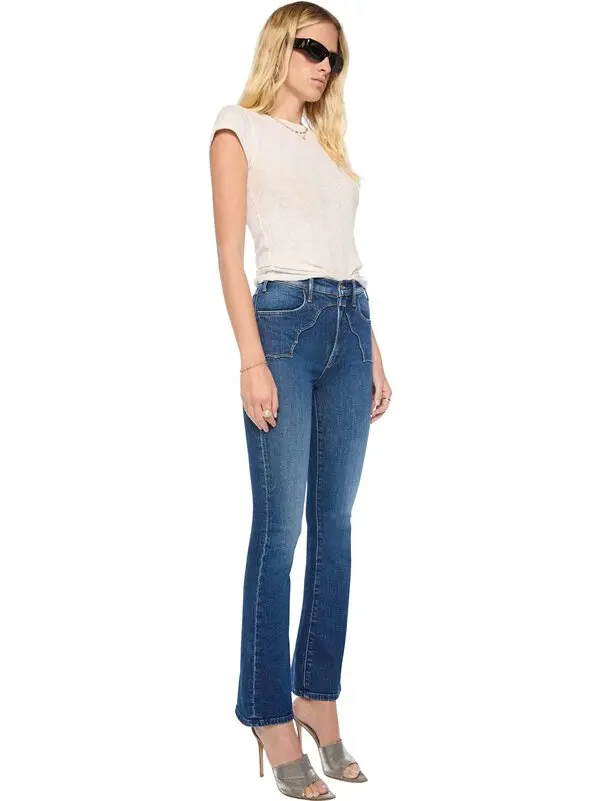 MOTHER The Buckle Bunny Hustler Skimp Cosmic Cowgirl Jeans - Blue