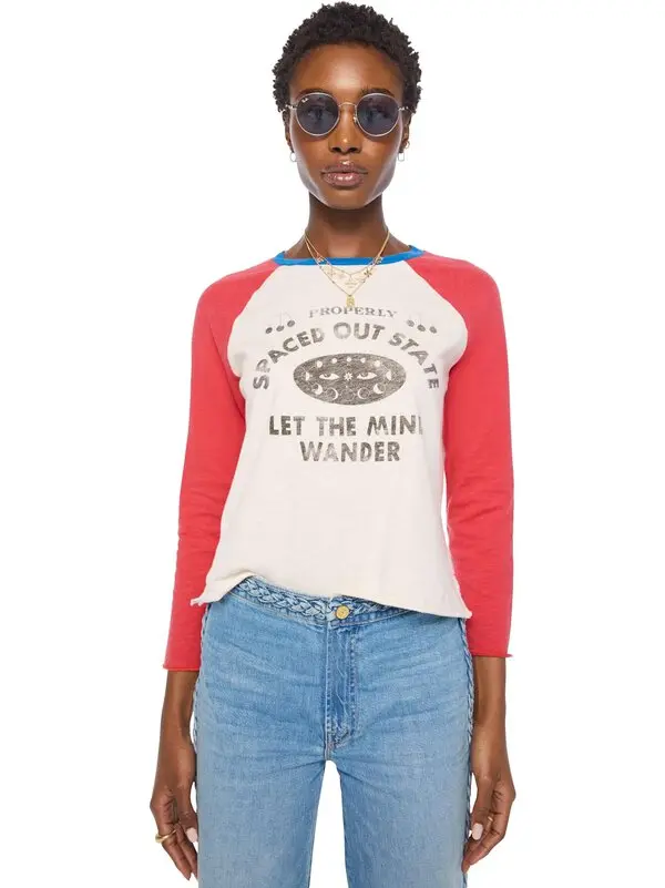 MOTHER The Vintage Sporty Concert Spaced Out T-shirt - Red