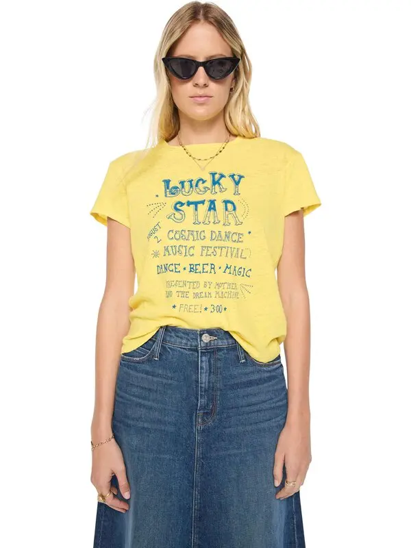MOTHER The Sinful Lucky Star Graphic Shirt - Red