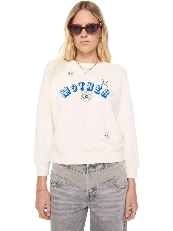 MOTHER The Concert Starry Eyed Sweatshirt - Yellow