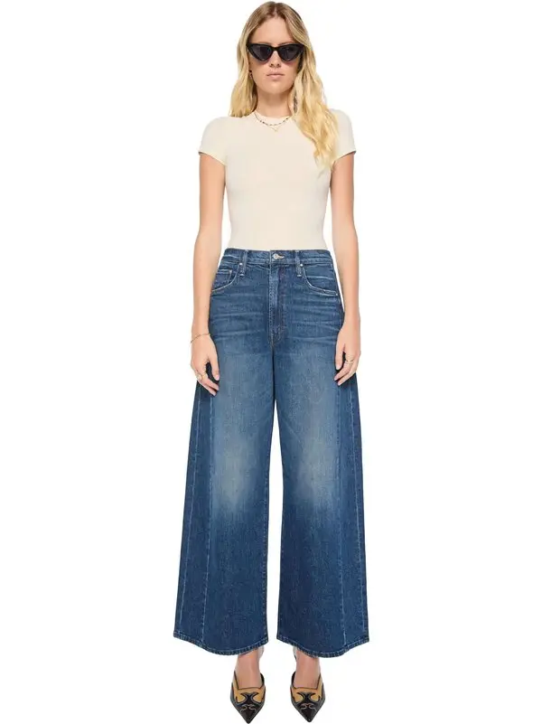 MOTHER The Pipe-dream Skimp Barrel-leg Jeans - Blue