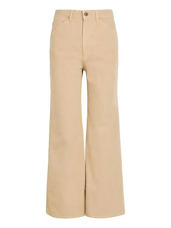 LEMAIRE High-rise Flared Jeans - Light Brown