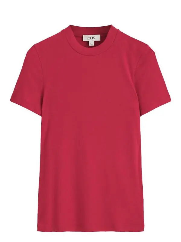 Cos Crepe-jersey T-shirt - Red
