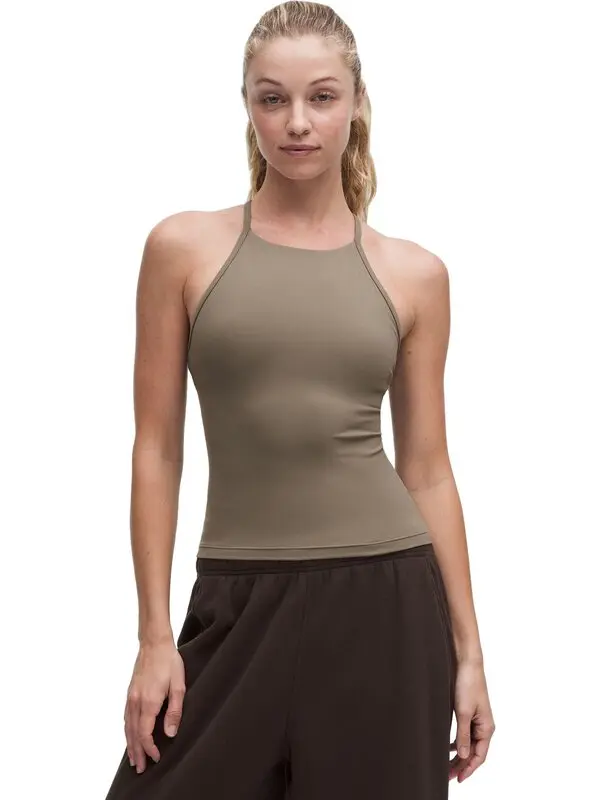 Lululemon Flow Y High-neck Tank Top - Cypress Forest