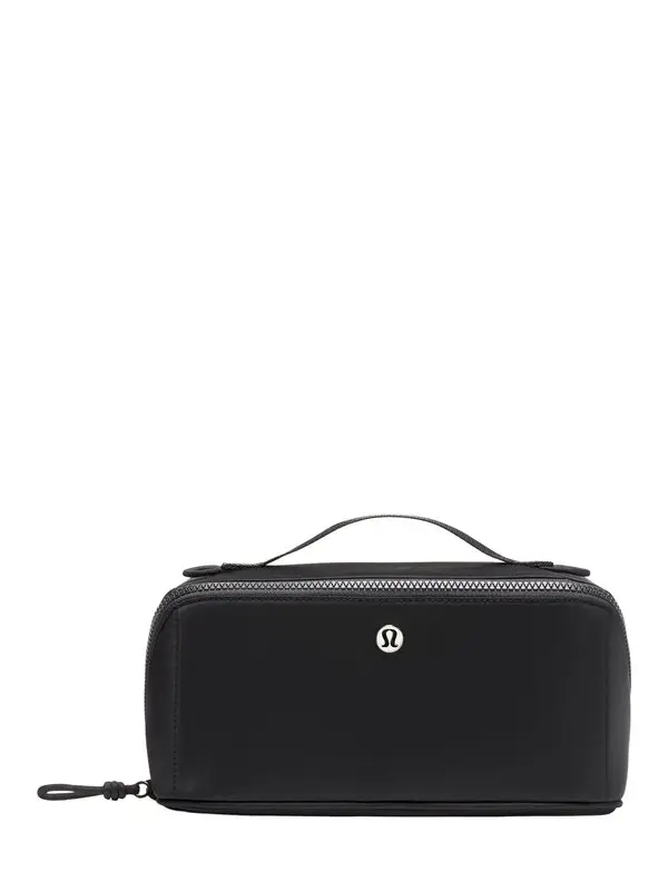 Lululemon Open-flat Toiletry Bag - Black/silver